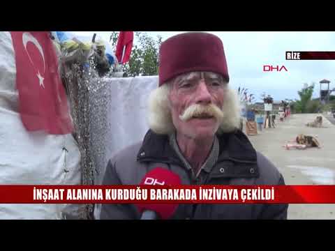 RİZELİ YAŞLI ADAM SAHİL KENARINDA BARAKADA YAŞIYOR