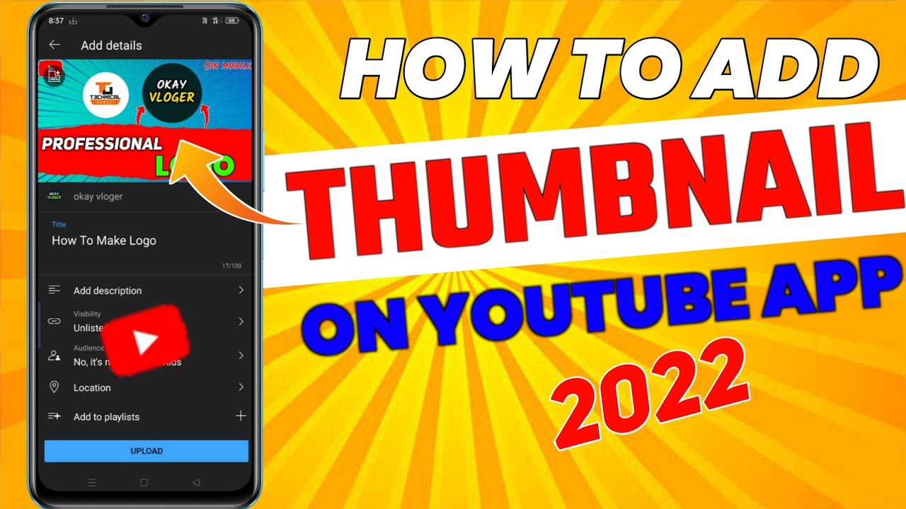 How To Add Youtube Videos Thumbnail On Youtube App 2022 ll Youtube ...