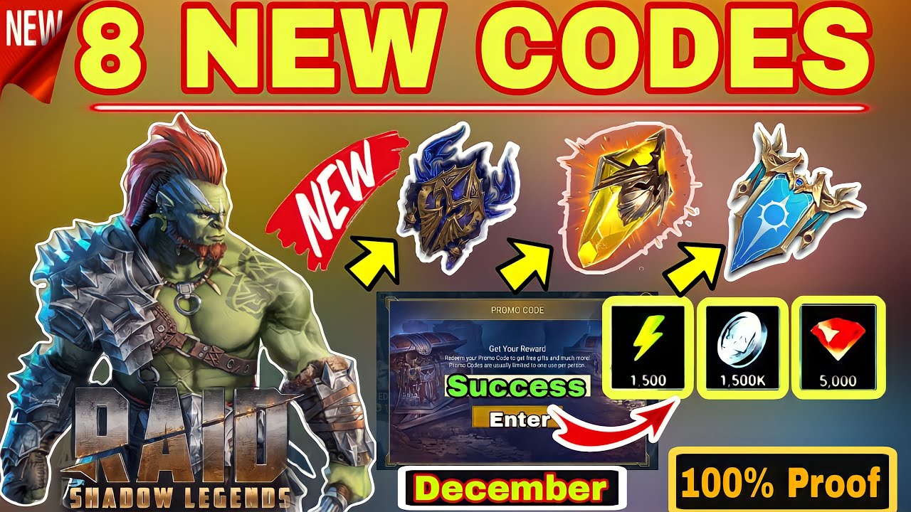 🚨 NEW UPDATED CODES 🚨 raid shadow legends promo code || raid shadow ...