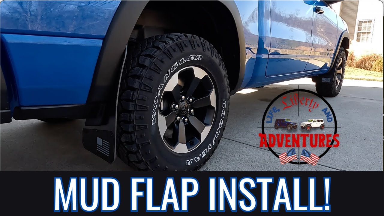 Ram Rebel Upgrade: Rekgen Mud Flaps Install & Review - YouTube