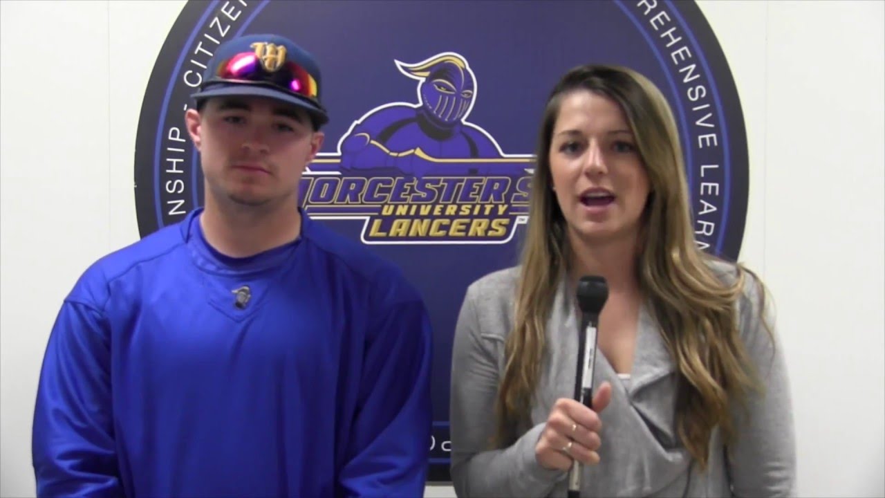 Worcester State Baseball: At the Plate with Jake Ryan - YouTube