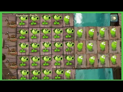 PvZ2 | Repeaters vs Spring Bean in the Advanture Day Is it survived ...