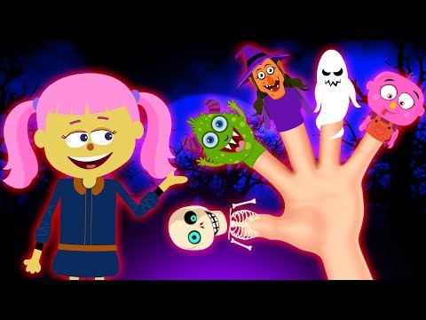Spooky Finger Family Rhymes | 3D Halloween Songs For Kids | Hoopla Halloween