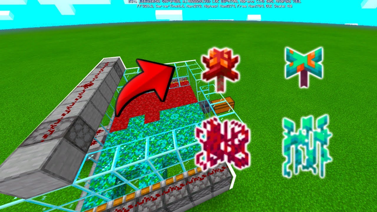 FARM DE FUNGO DISTORCIDO E CARMESIM (NOVOS FUNGOS)MINECRAFT BEDROCK ...