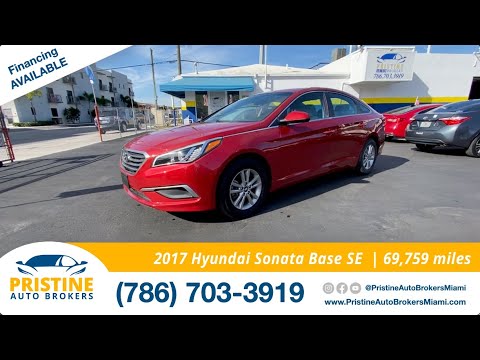 2017 Hyundai Sonata SE for Sale in Miami, Florida | Pristine Auto Brokers (786) 703-3919 - YouTube
