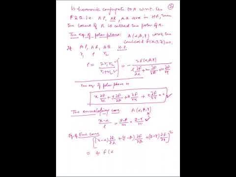 Lecture 2 AG Reduction of General Equation of 2nd degree UPSC CSE Maths optional paper 1 - YouTube