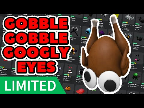 NEW Roblox Limited Gobble Gobble Googly Eyes *BUY FAST* *3 HOURS ONLY ...