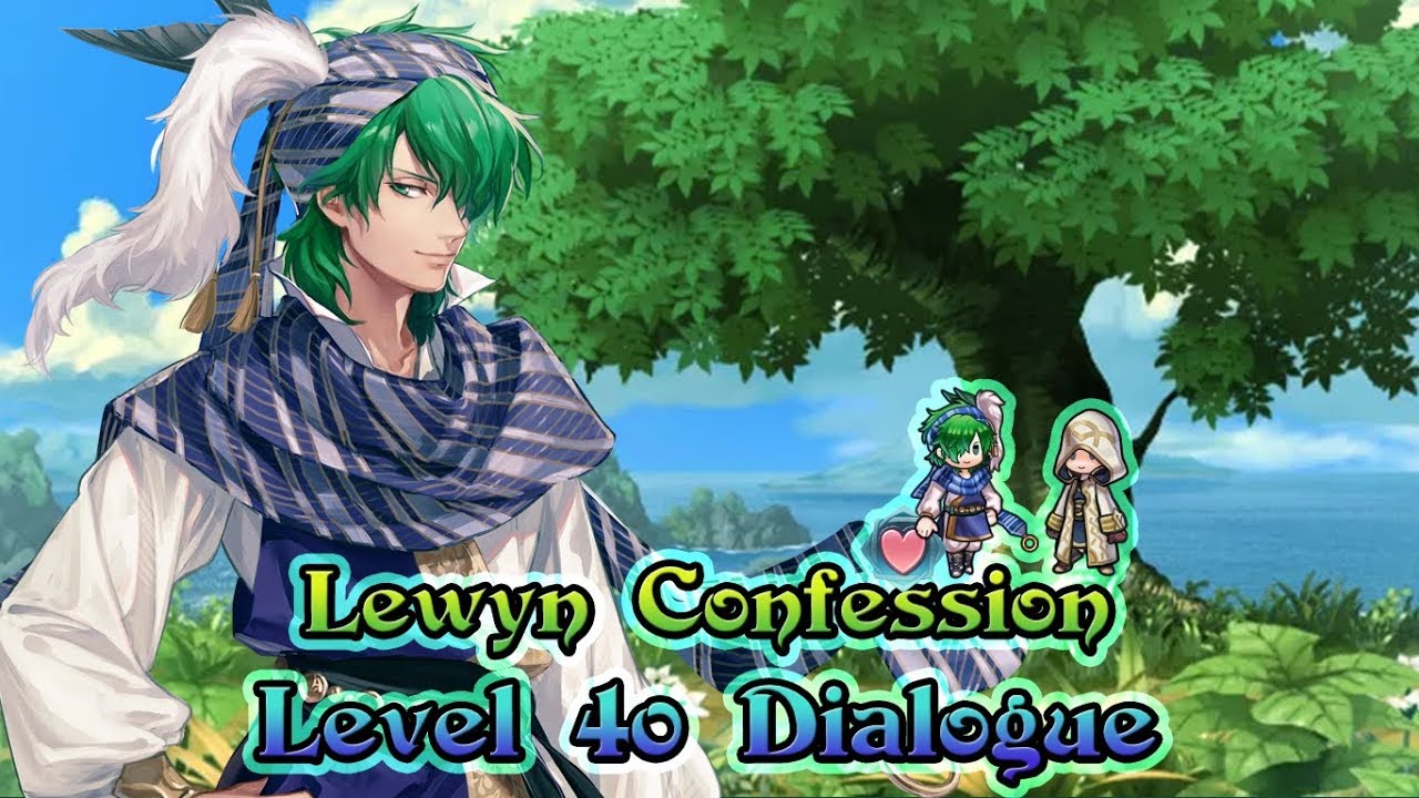 [Fire Emblem: Heroes] Lewyn Confession | Level 40 Dialogue - YouTube