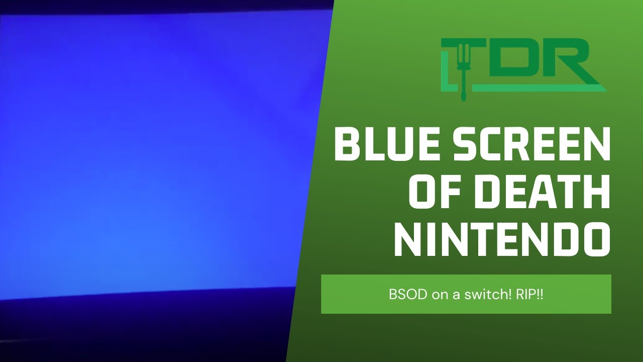 RIP nintendo switch.. blue screen of death - YouTube