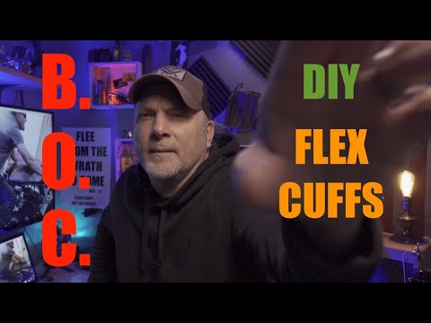MAKE YOUR OWN / DIY / FLEX CUFFS FOR SHTF . TO PUT IN ALL YOUR GEAR ...
