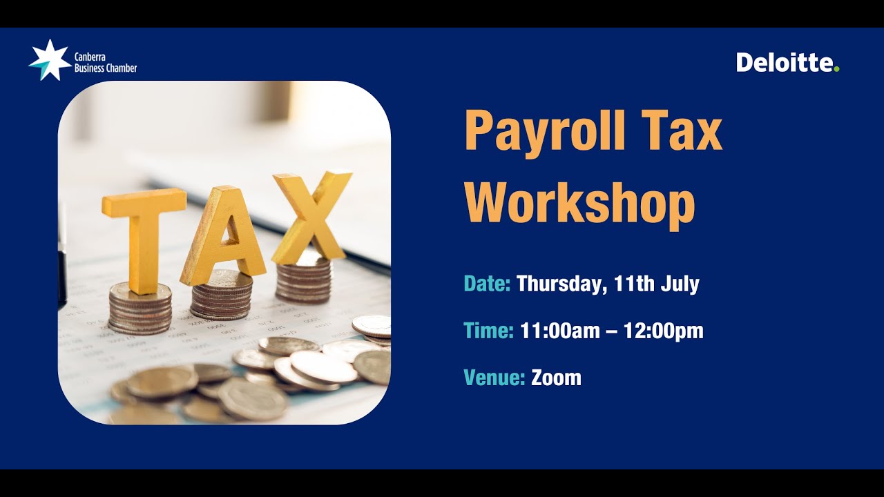 Payroll Tax Workshop - YouTube