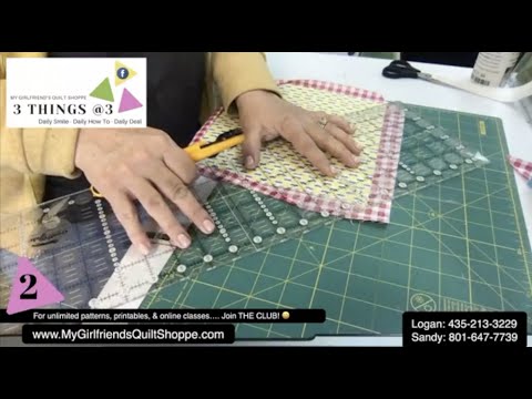 DAILY HOW TO: Mitered Corners from the Back - YouTube