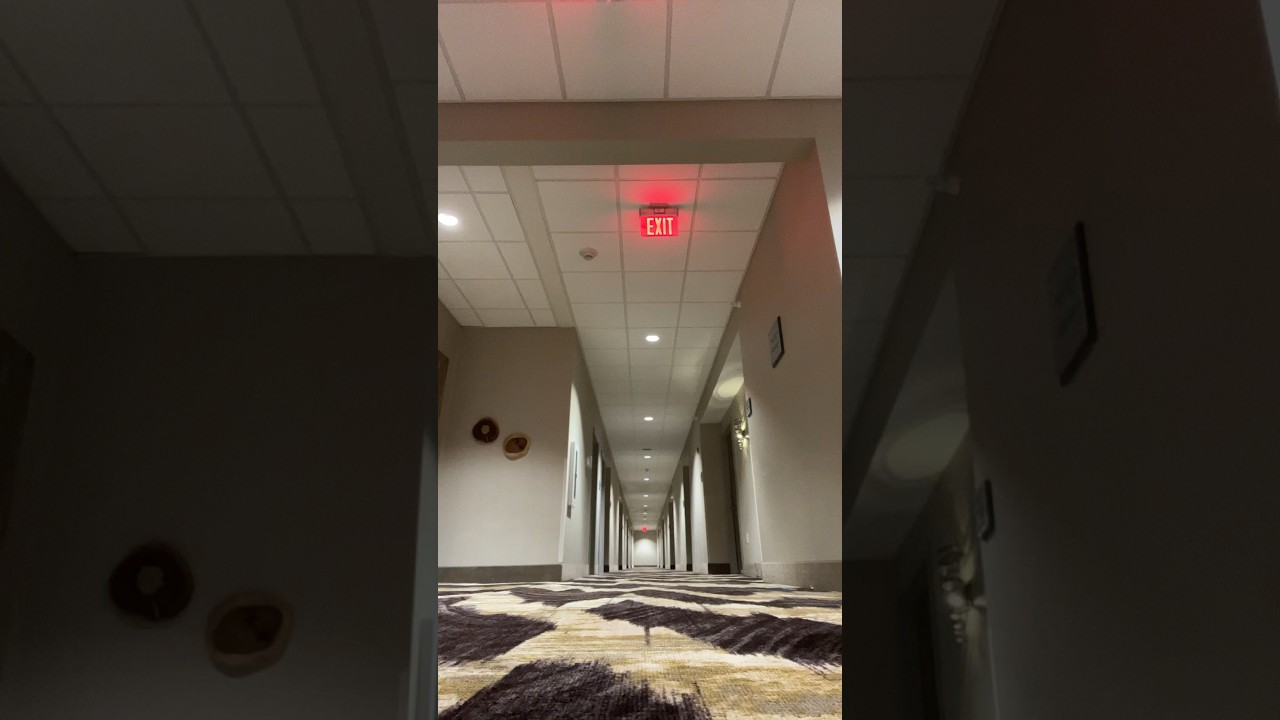 Racing in the hallway - YouTube