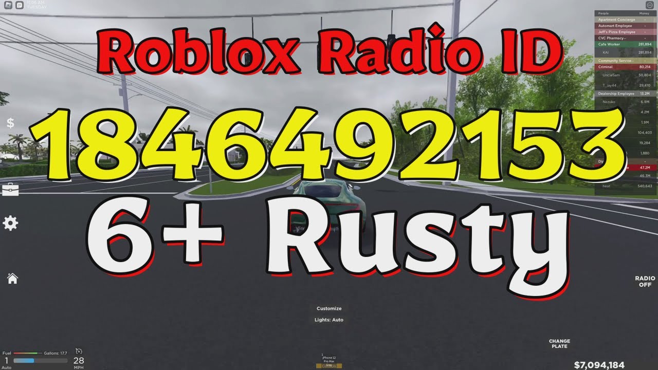 Rusty Roblox Radio Codes/IDs - YouTube
