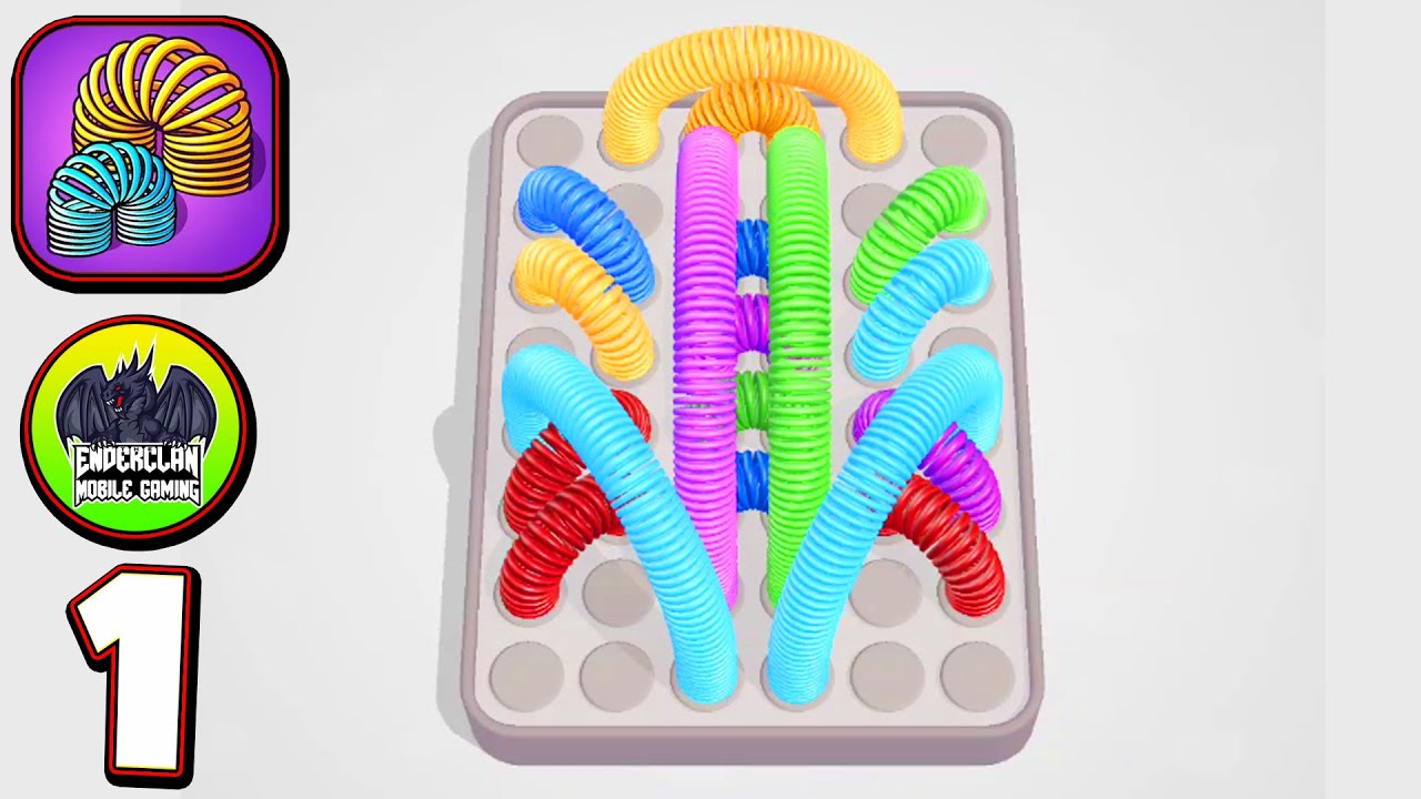 Slinky Jam Gameplay - All Levels Walkthrough Tutorial (iOS & Android) Satisfying ASMR Relaxing ...