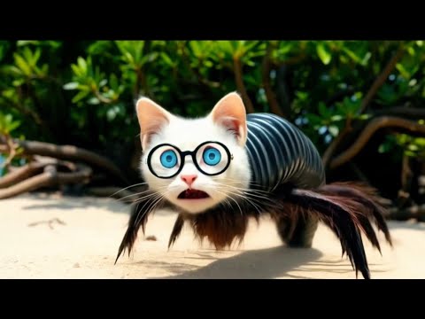 Angry Centipede Attacks Cat on the Beach 🏖 🙀 | Story of Transformation ...