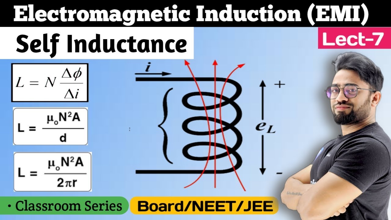ELECTROMAGNETIC INDUCTION ( EMI)|LECTURE - 07|SELF INDUCTANCE ...
