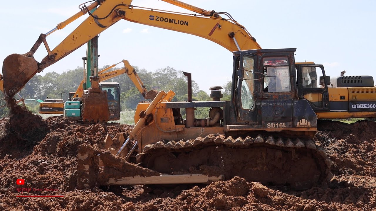 Powerfull Heavy Digging Mud Out Clearing Update In The River With ...