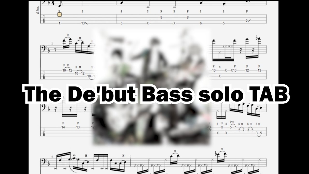 The De'but BASS solo [BASS TAB] - YouTube