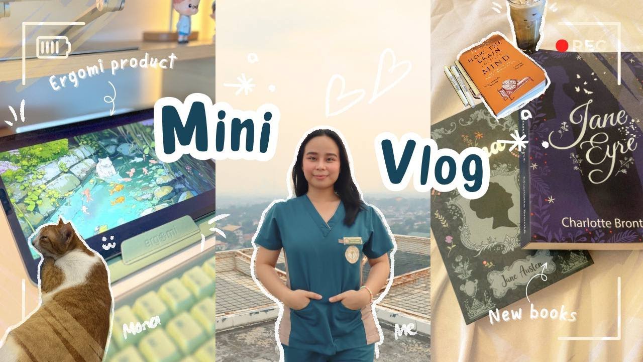 MINI VLOG ⋆｡° mini vlog of a radtech student, batch photoshoot, movie, big bad wolf books sale ...