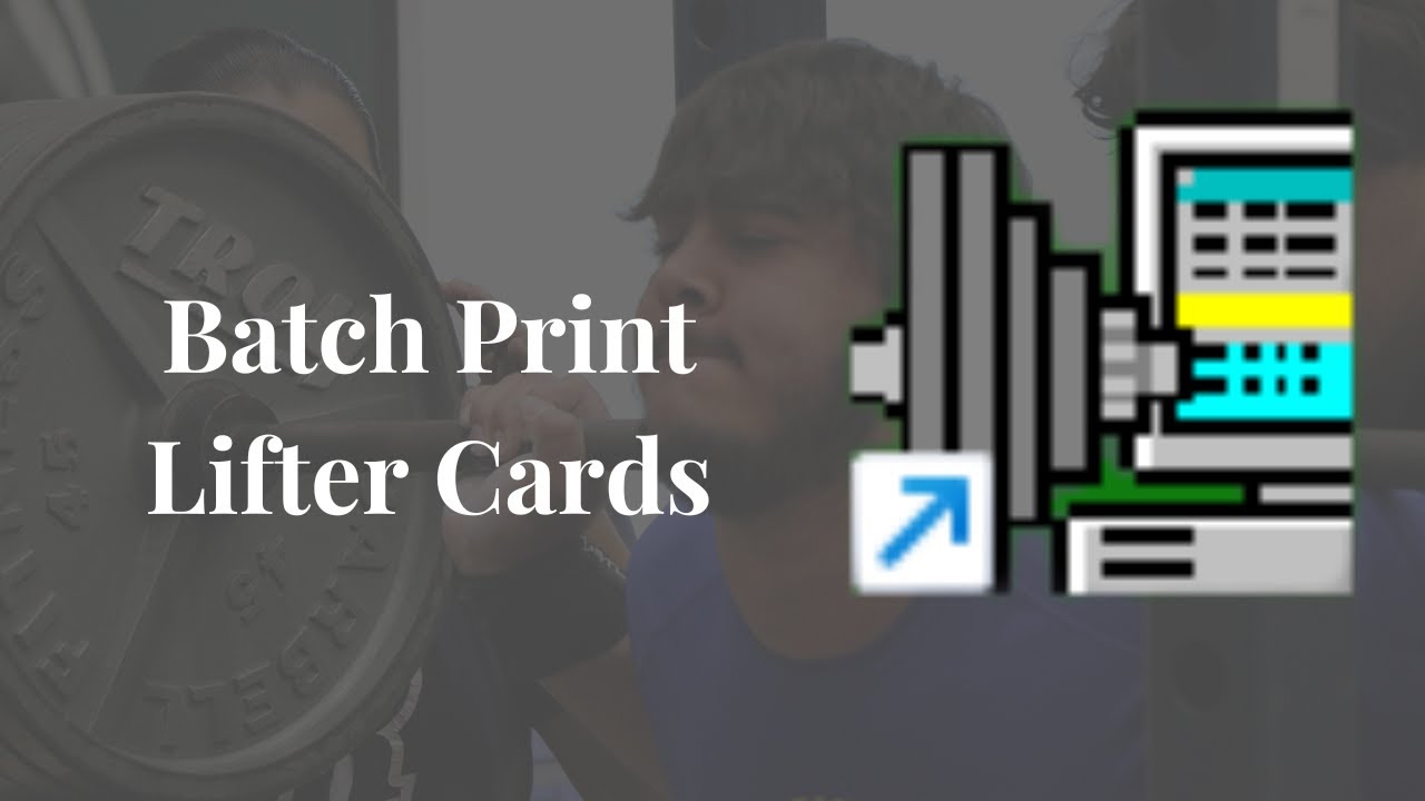 Batch Print Lifter Cards - YouTube