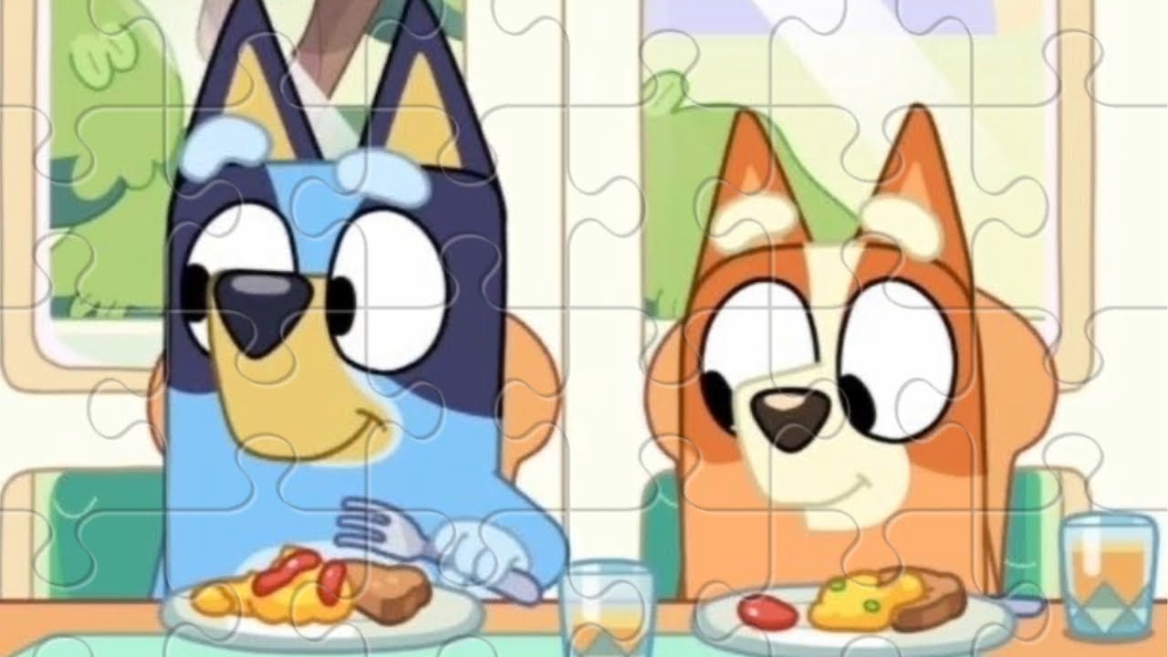 BLueY And BinGO HaS BreAKFasT toGethEr | Bluey Puzzle | Bluey and Bingo ...