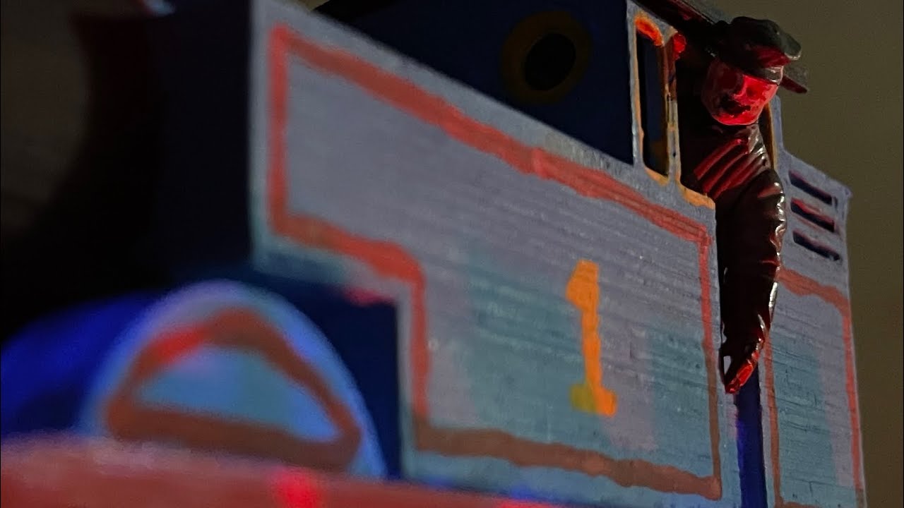 Thomas the tank engine is getting ready for the Halloween season too ...