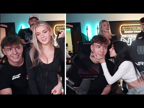 Clix Gets Kiss By Rachel Brockman On Livestream