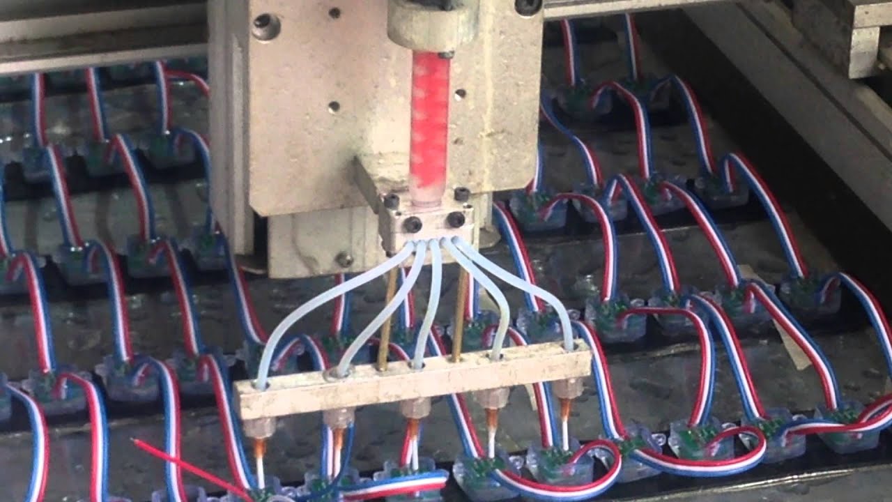 Filling Epoxy into pixels.. - YouTube