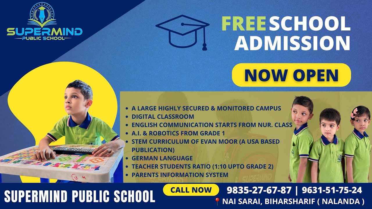 Don't Miss Out! Supermind Public School Admissions Now Open - YouTube