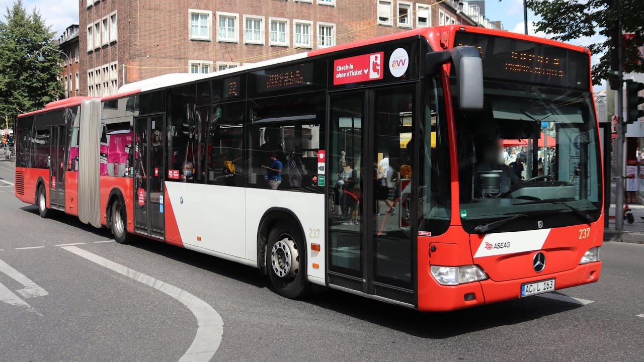 Aachen (Bus; ASEAG (articulated)) (20220715) (Slide show) - YouTube
