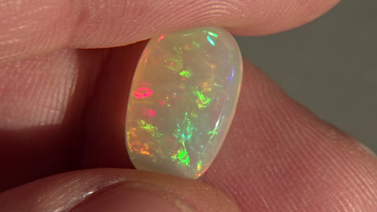 Natural Double-Sided Solid Crystal Opal 💎 Full Spectrum Fire 🔥🔥🔥 - YouTube