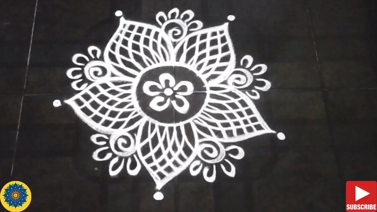 Rangoli 146|easy rangoli designs|rangoli for beginners|rangoli muggulu ...