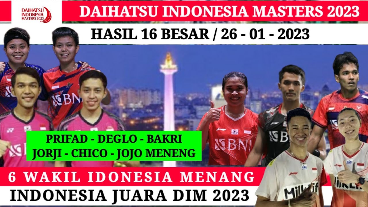 HASIL DAIHATSU INDONESIA MASTERA 2023 HARI INI | DEGLO & BAKRI KE R8 ...