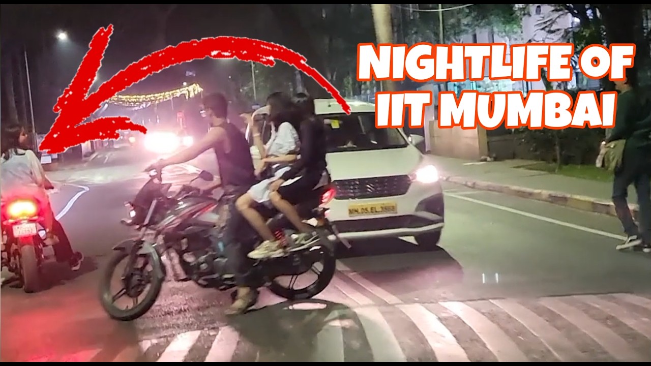 Campus tour of IIT Bombay in Night | Mood Indigo Fest 2024 | Nightlife ...