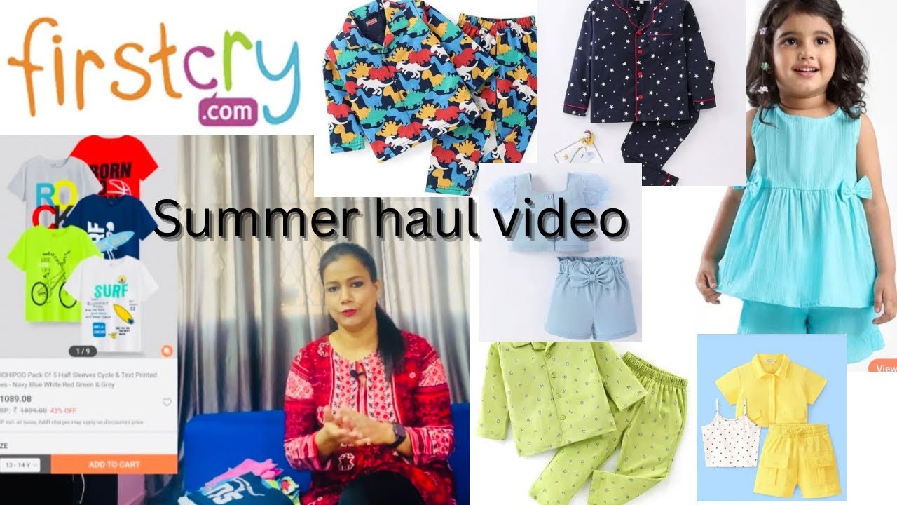 Firstcry Haul | summer collection | dresses for girl & Boy | Simple of ...