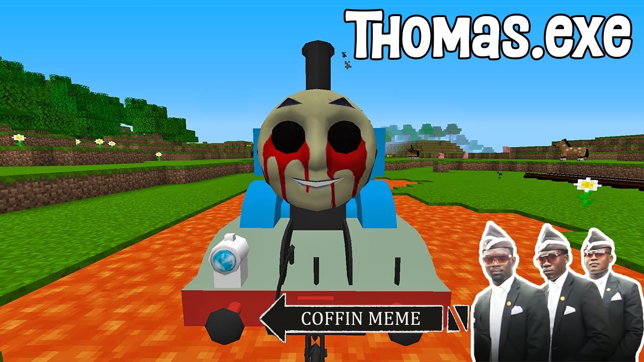 I Hate THOMAS THE TANK ENGINE.EXE in Minecraft - Coffin Meme - YouTube