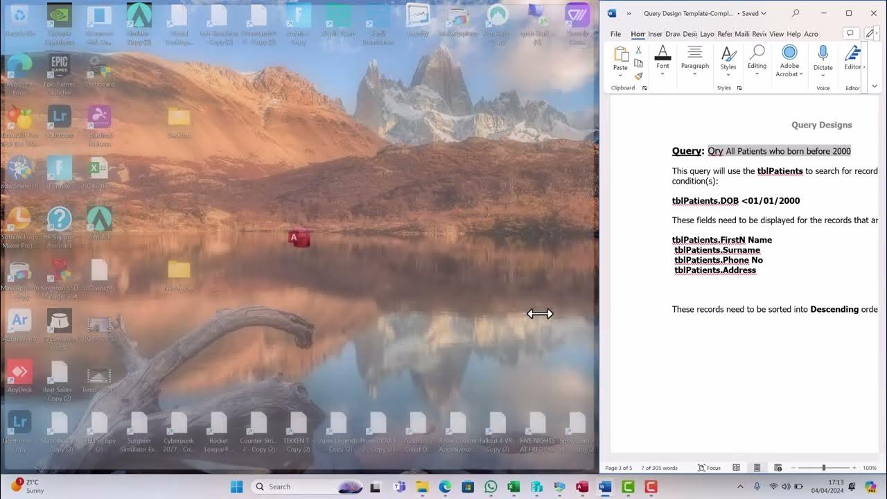 Creating Queries in Microsoft Access - YouTube