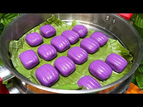 KECANDUAN BIKIN KUE INI‼️ ENAK DAN LEMBUT BANGET‼️  RESEP KUE PUTRI MANDI UBI UNGU