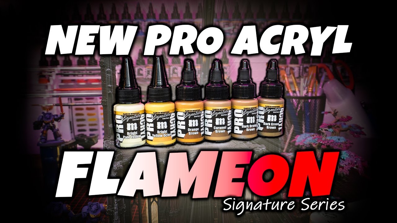 NEW Monument Hobbies Pro Acryl Signature Series Flameon Miniatures ...