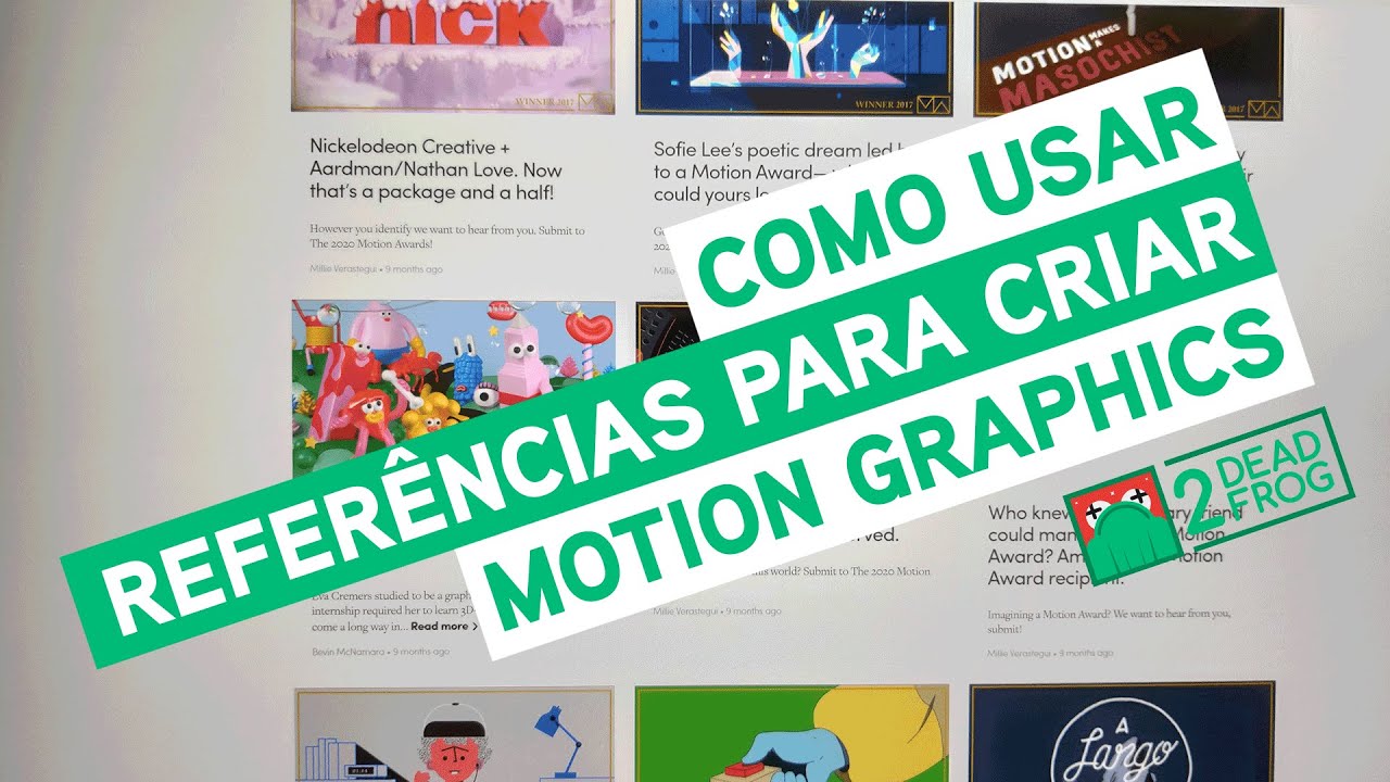 Como usar referências para criar Motion Graphics - YouTube