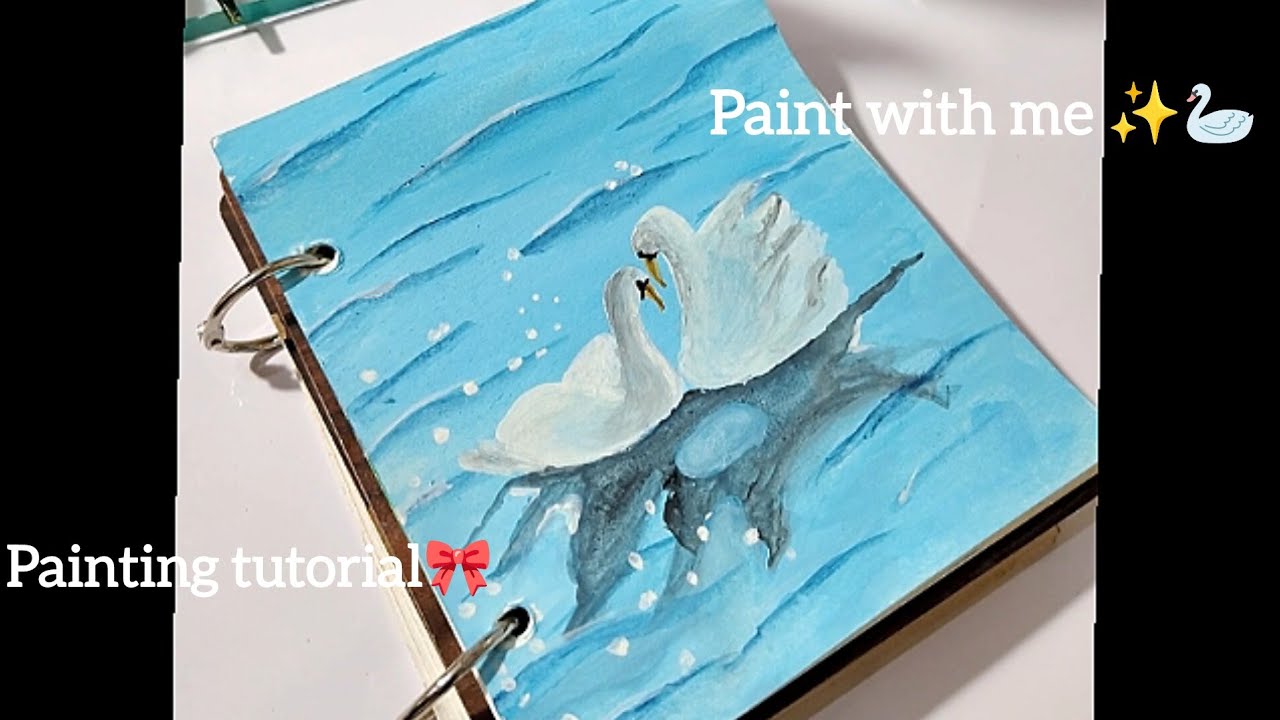 Painting tutorial🦢#art#painting#tutorial#paintingtutorial#viralshorts# ...