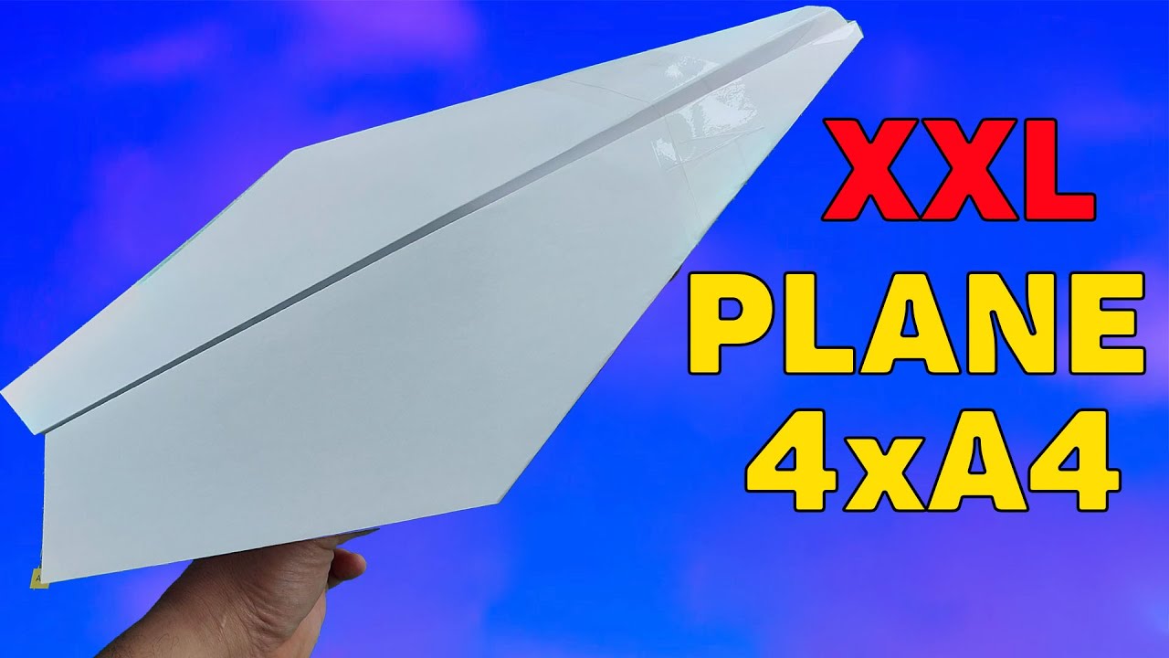 How to make a Paper airplanes 48 inches - BEST XXL paper planes ...