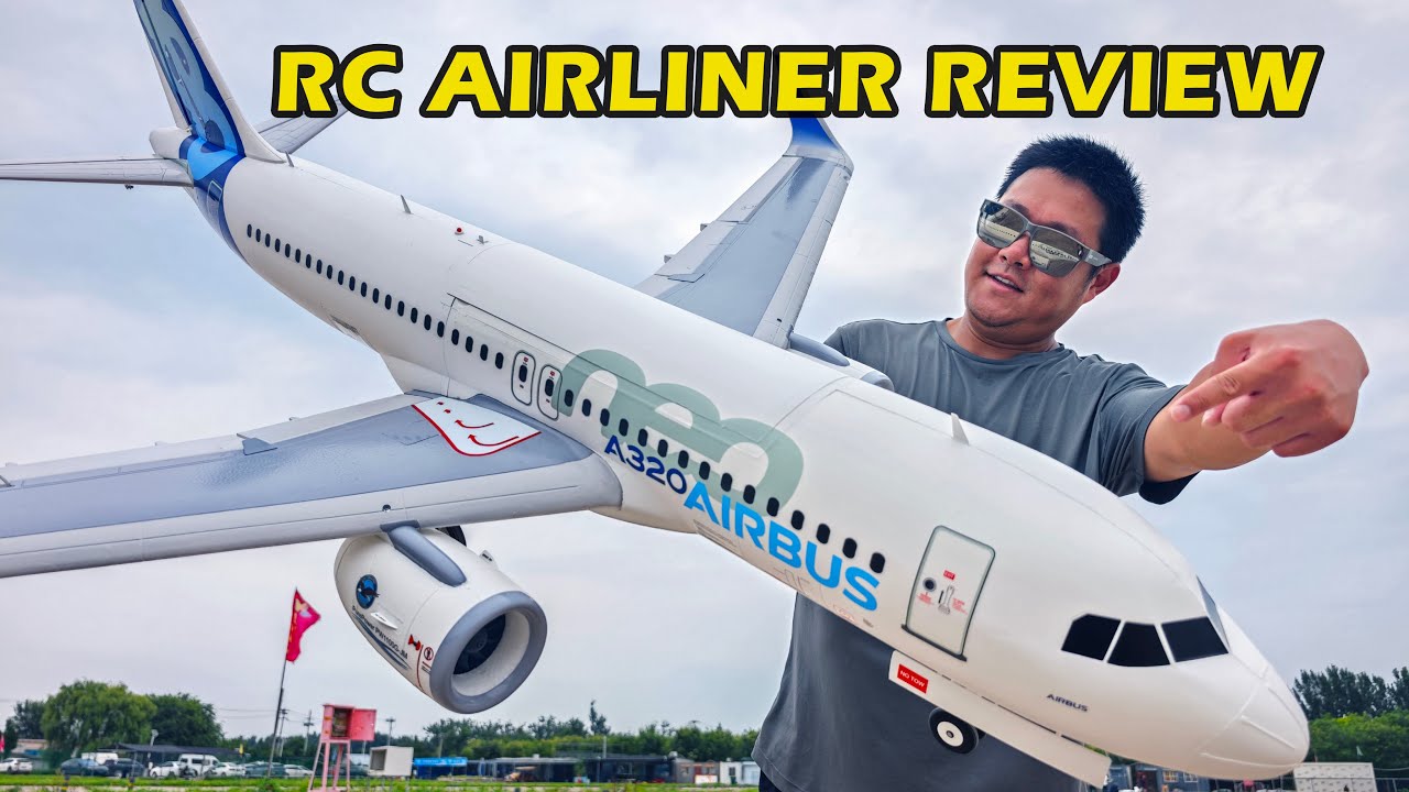 New RC Airliner! E-Flite Airbus A320 NEO Review, 地平线模型新品空客A320航模客机测评 ...