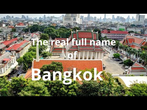 the real full name of Bangkok Thailand - YouTube