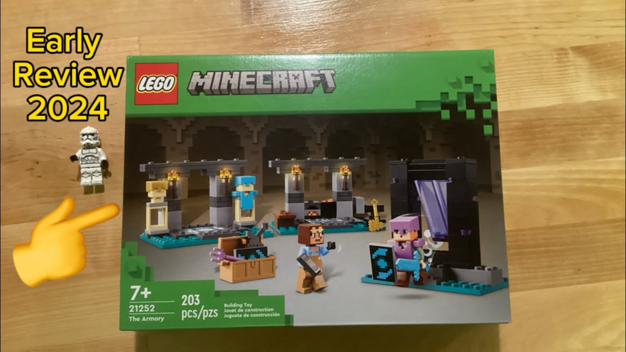 Lego Minecraft, the Armory, set #21252, speed build - YouTube