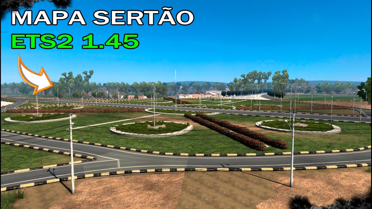 ETS2 MAPA SERTÃO - ATUALIZAÇÃO 1.45 DO MAPA! VEM CONFERIR! - YouTube