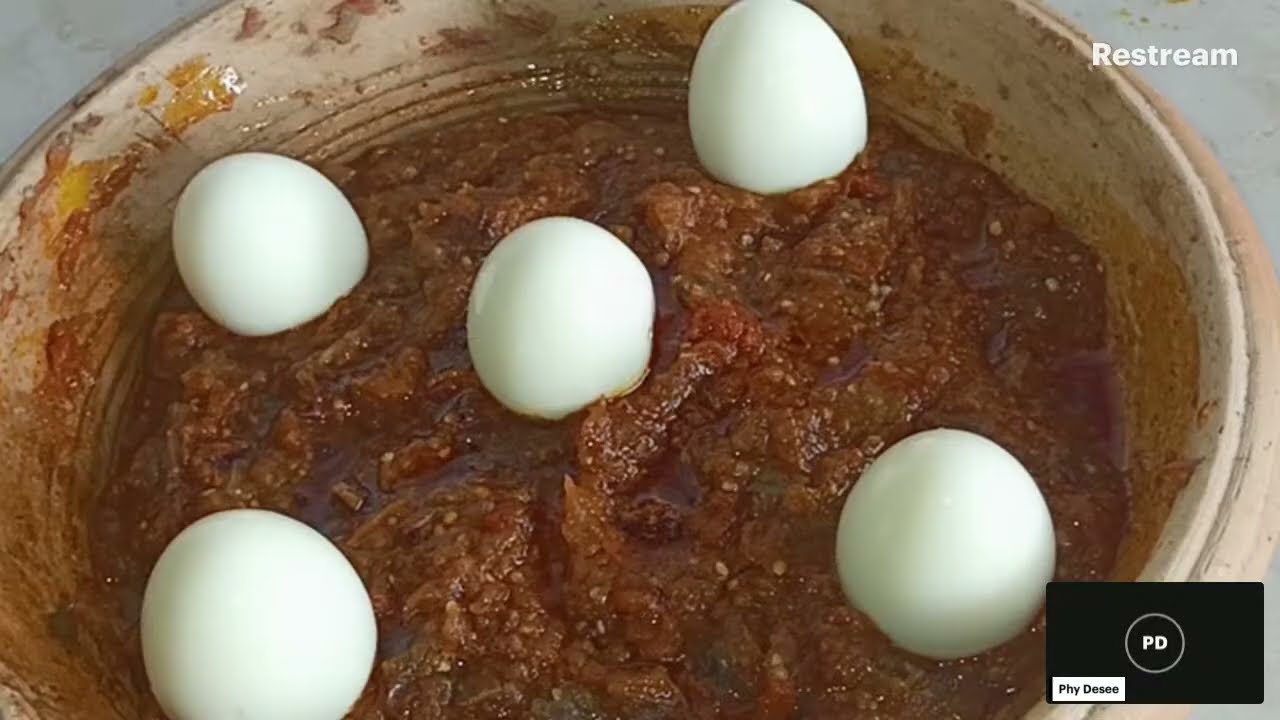 Kenyan making Garden Egg Stew in Ghana Ayowa Dish - YouTube
