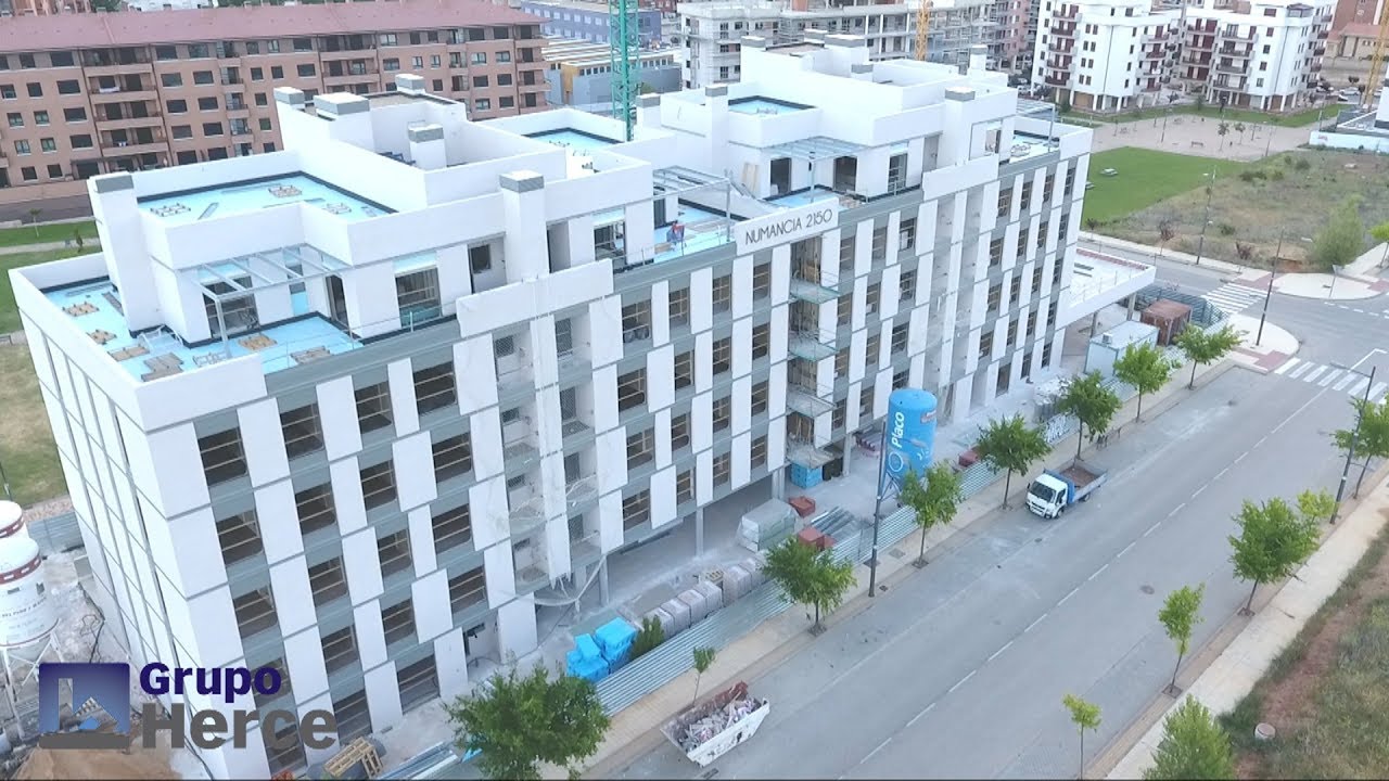 Grupo HERCE te presenta el Edificio Caminante y el Edificio Numancia 2150 - YouTube