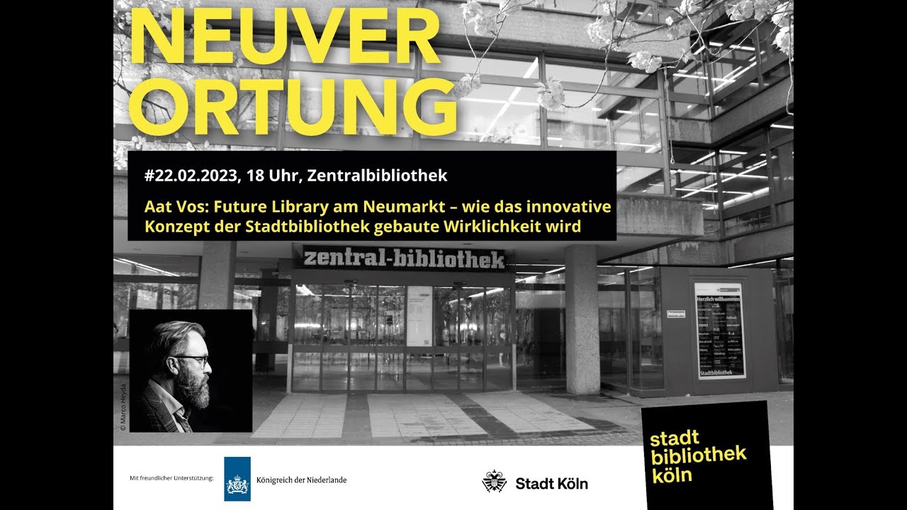 NEUVERORTUNG: Future Library am Neumarkt mit Aat Vos (Aufzeichnung vom ...
